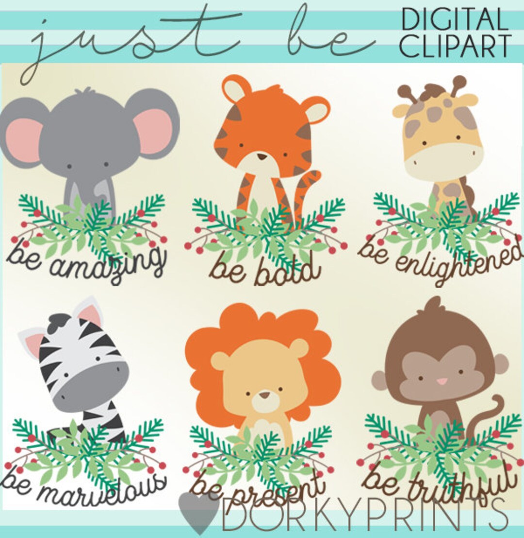 Just Be Animals Clipart Set -personal and Limited Commercial Use ...