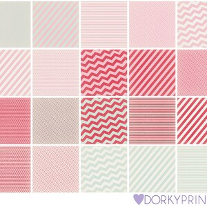 Pink Digital Paper Pack, Berries and Cream Digital Paper, Pink, Red ...