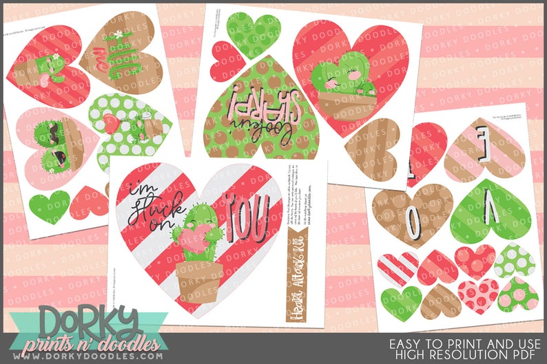 Valentine heart Attack Printable PDF perfect for - Etsy