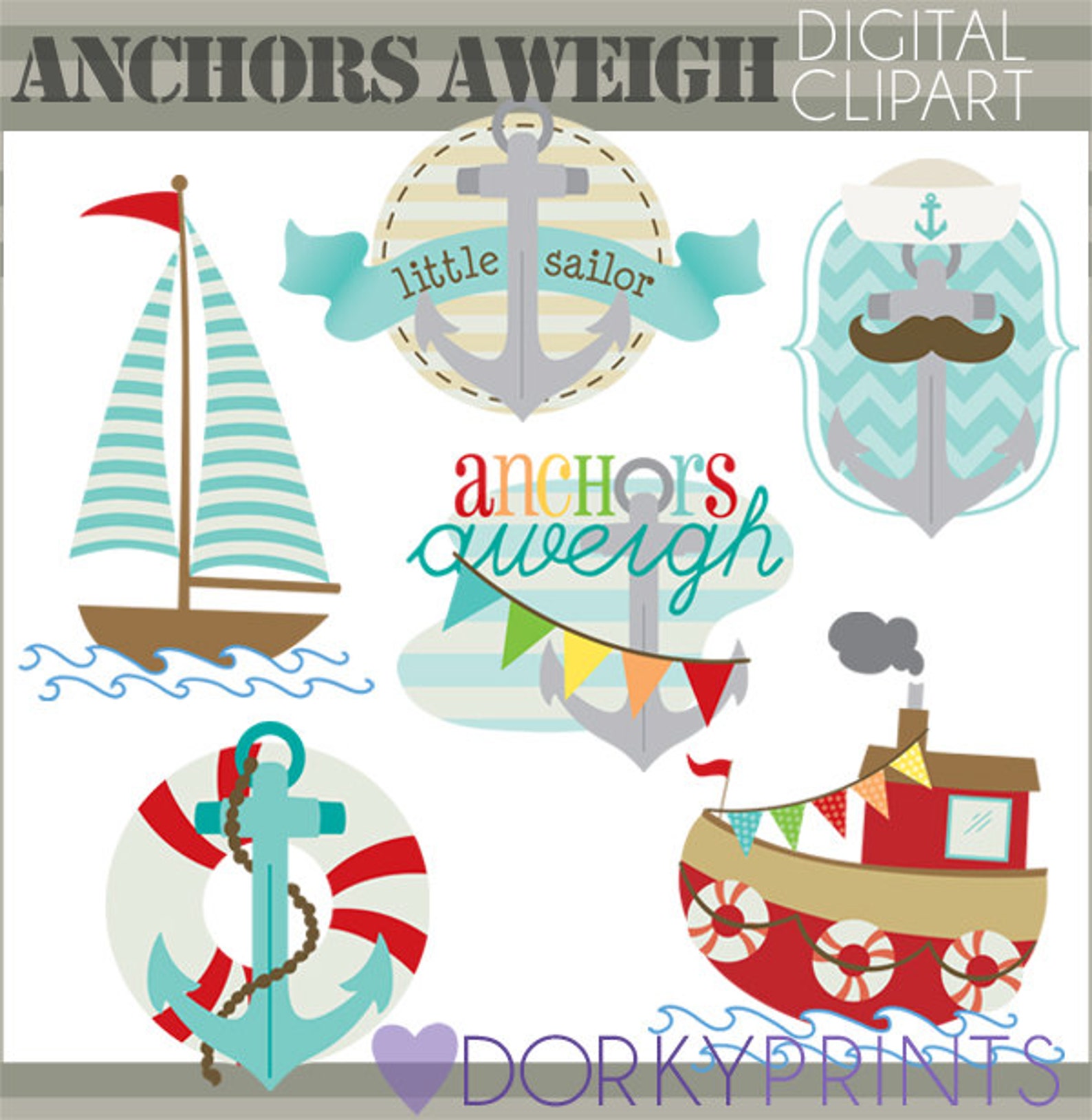 Sailboat PNG Clipart - Anchors Aweigh -personal and Limited Commercial ...