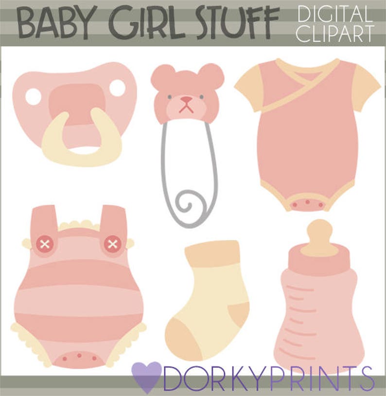 Baby Girl Clipart personal and Limited Commercial Use Baby - Etsy