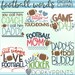Football Word Art Clipart personal and Limited Commercial Use Word Art ...
