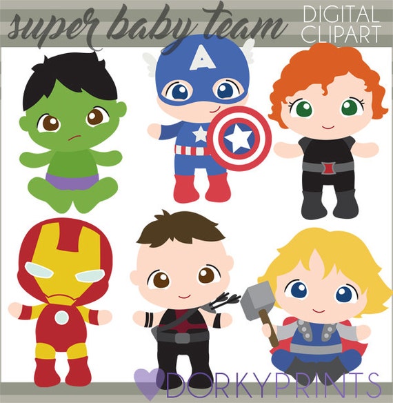 Baby Superhero Clipart