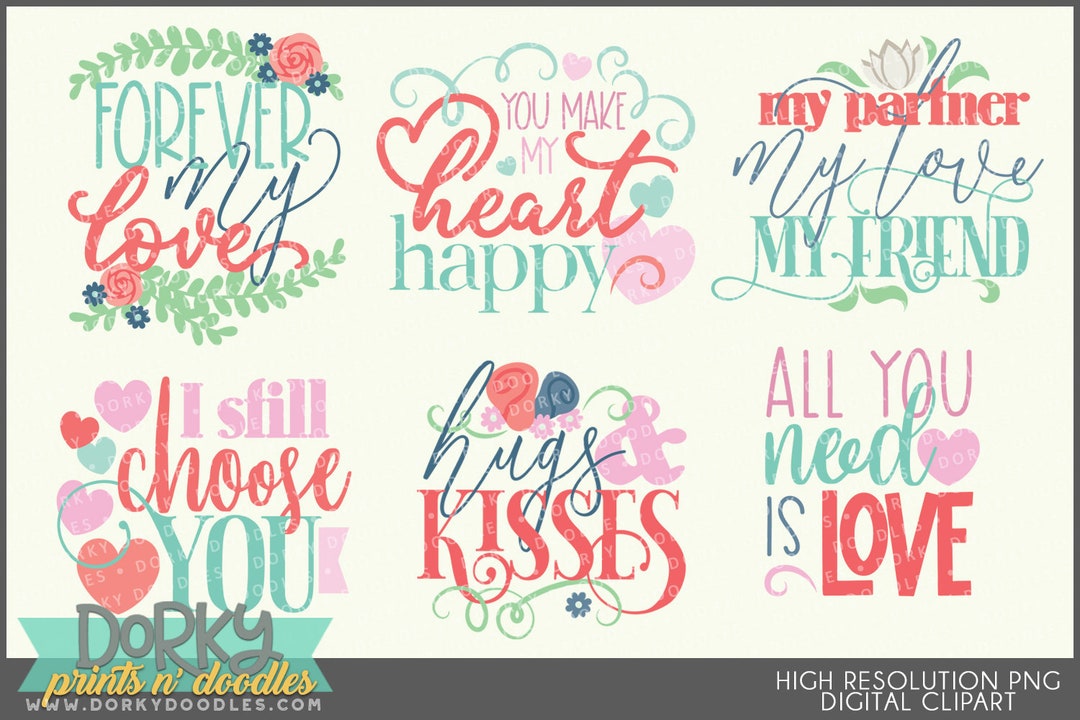 Valentine Clipart -personal and Limited Commercial Use- Serious Love ...