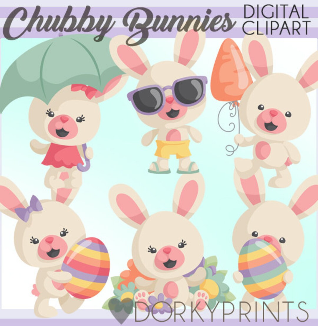Easter Clipart Set -personal and Limited Commercial Use- Cute Chubby ...
