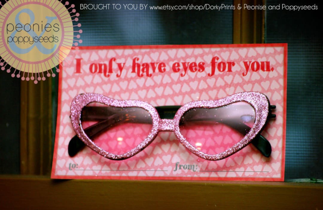 Valentine Printable PDF - Printable Party Supplies - Eyes for You ...