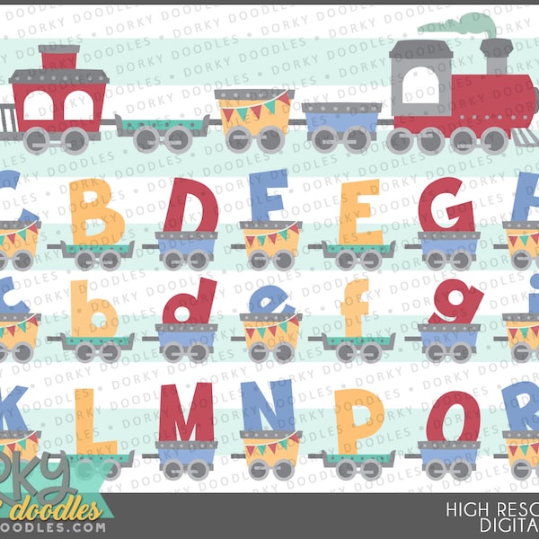 Train Font - Etsy