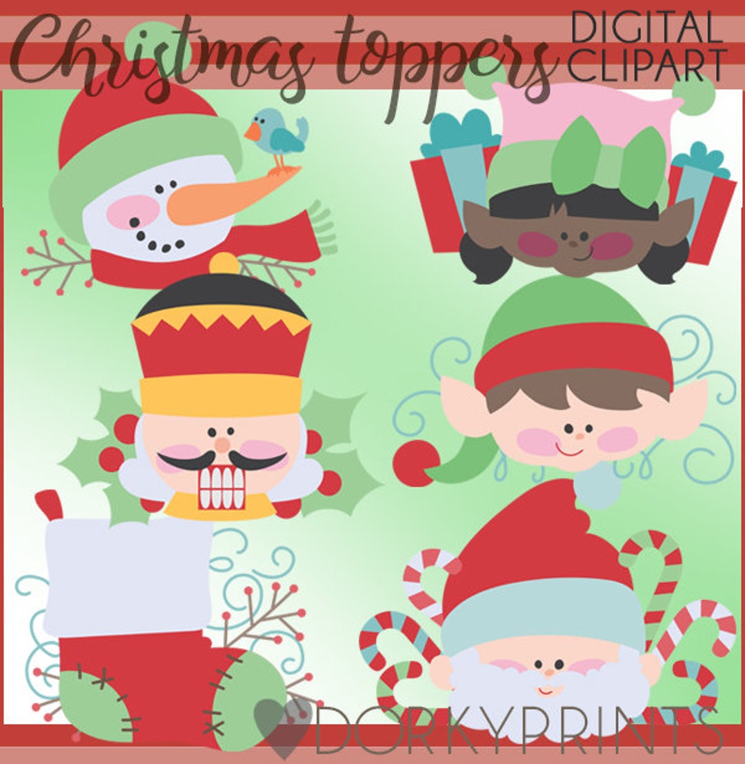 Christmas Clipart -personal and Limited Commercial Use- Santa, Elf ...