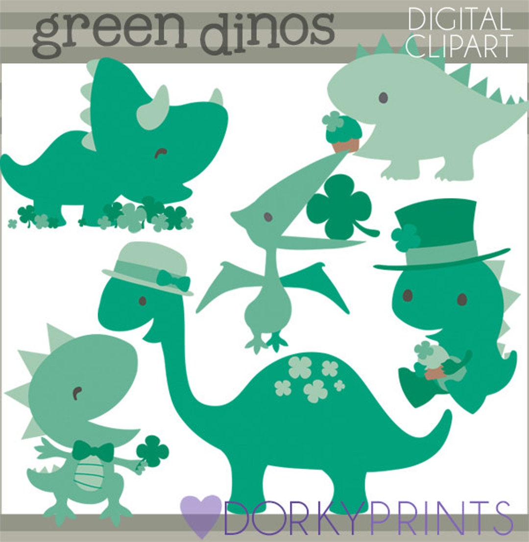 St Patrick's Day Clipart Set -personal and Commercial Use- Green ...