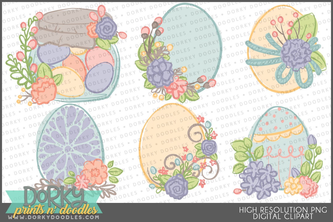 Cute Easter Egg Clipart -personal and Limited Commercial Use- Fun ...
