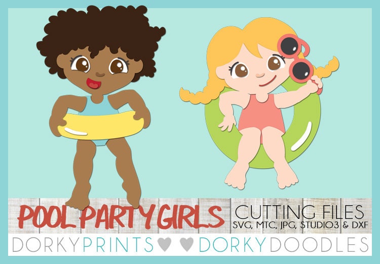 Pool Girls SVG Files Cuttable Svg Mtc Jpg Studio 3 and - Etsy