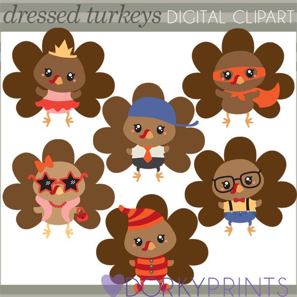 Turkey Clipart - Etsy