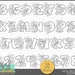 Star Doodle Alphabet Clipart -personal and Limited Commercial Use- Fun ...