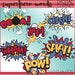 Superhero Words Clipart personal and Limited Commercial Use Superheroes ...