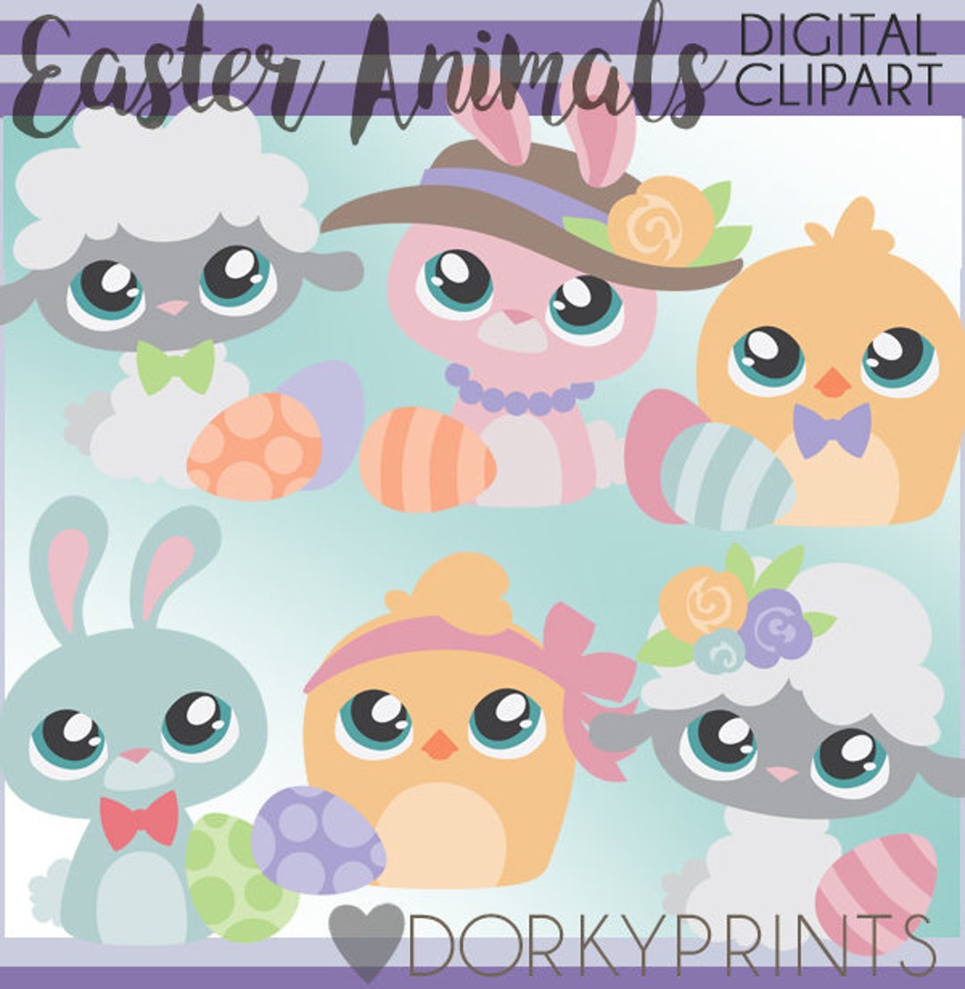 Cute Easter Clipart Set -personal and Limited Commercial Use- Easter ...