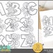 Star Doodle Alphabet Clipart -personal and Limited Commercial Use- Fun ...