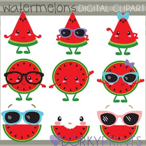 Watermelon Clipart personal and Limited Commercial Use - Etsy