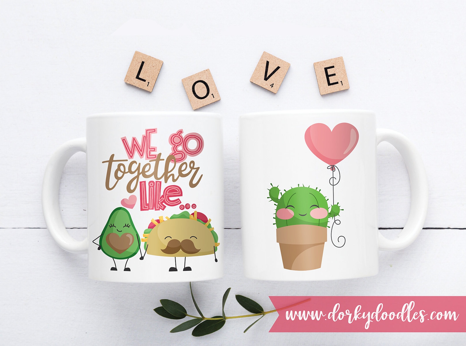 Valentine's Day Food Pairs Clip Art personal and Limited - Etsy