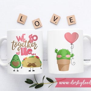 Valentine's Day Food Pairs Clip Art -personal and Limited Commercial ...