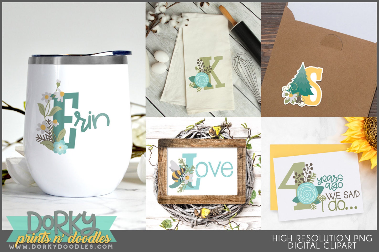 Earth Day Alphabet Clipart personal and Limited Commercial - Etsy