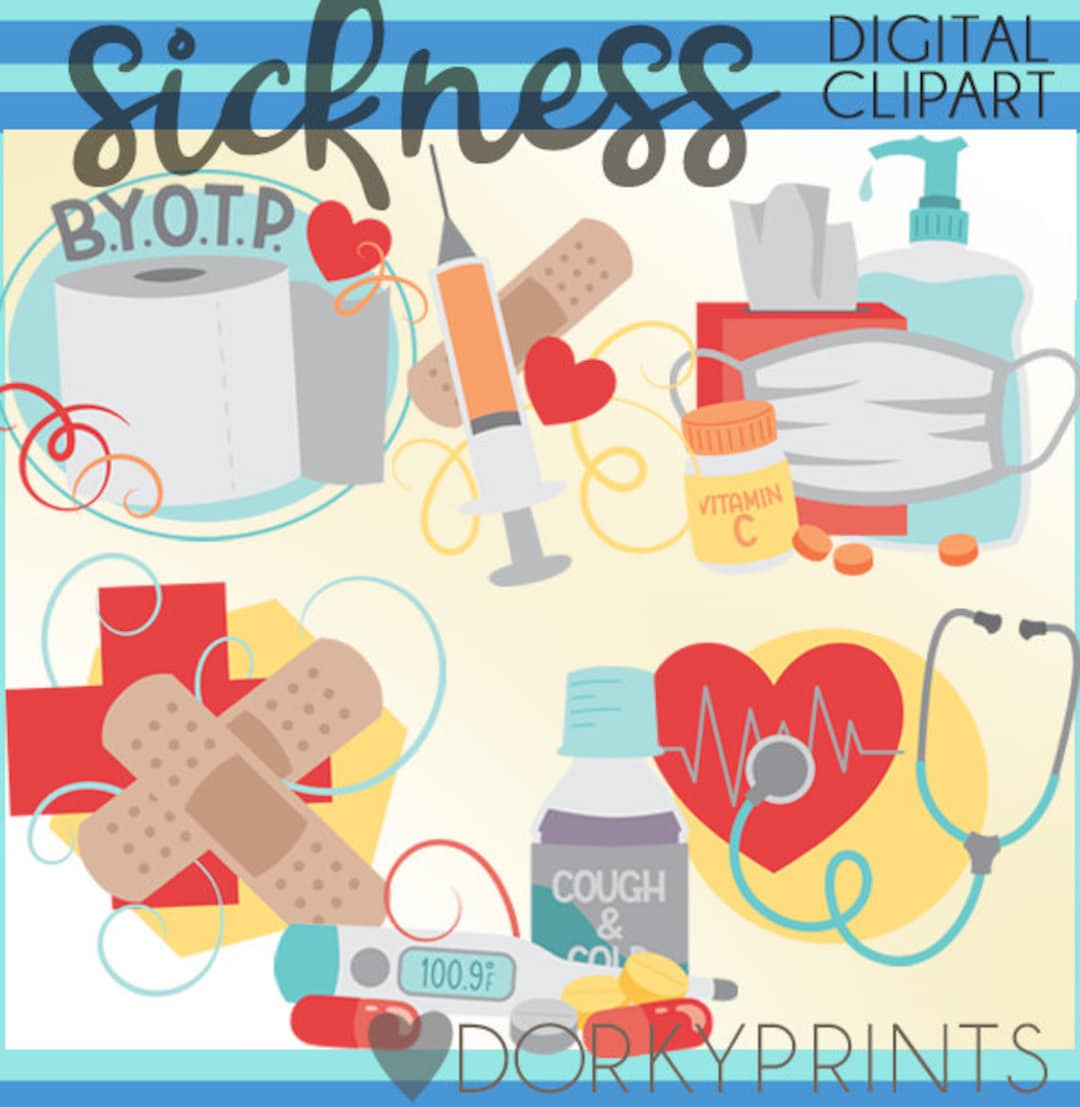 Sickness Clipart Set -personal and Limited Commercial Use- Doctor Clip ...