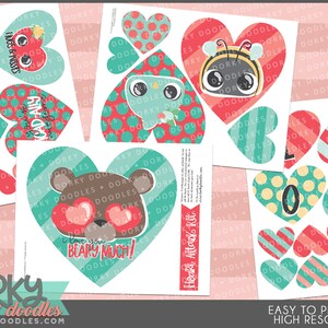 Valentine heart Attack Printable PDF perfect for Social Distancing Cute ...