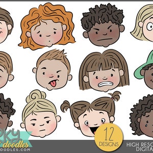 Kids Emotions PNG Clipart - Cute Feelings Art in Bright Colors for ...