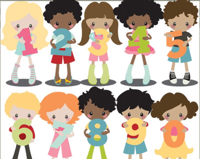 School Birthday Numbers PNG, SVG Clipart. 0-9 Homeschooling Digits Clip ...