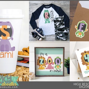 Cute Animal Alphabet Clipart -personal and Limited Commercial Use ...