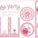Pig Labels Printable PDF - Printable Party Supplies - Pink Piggy ...