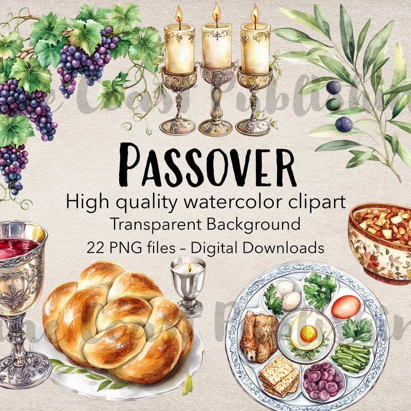 Passover Seder Plate Clipart - Etsy