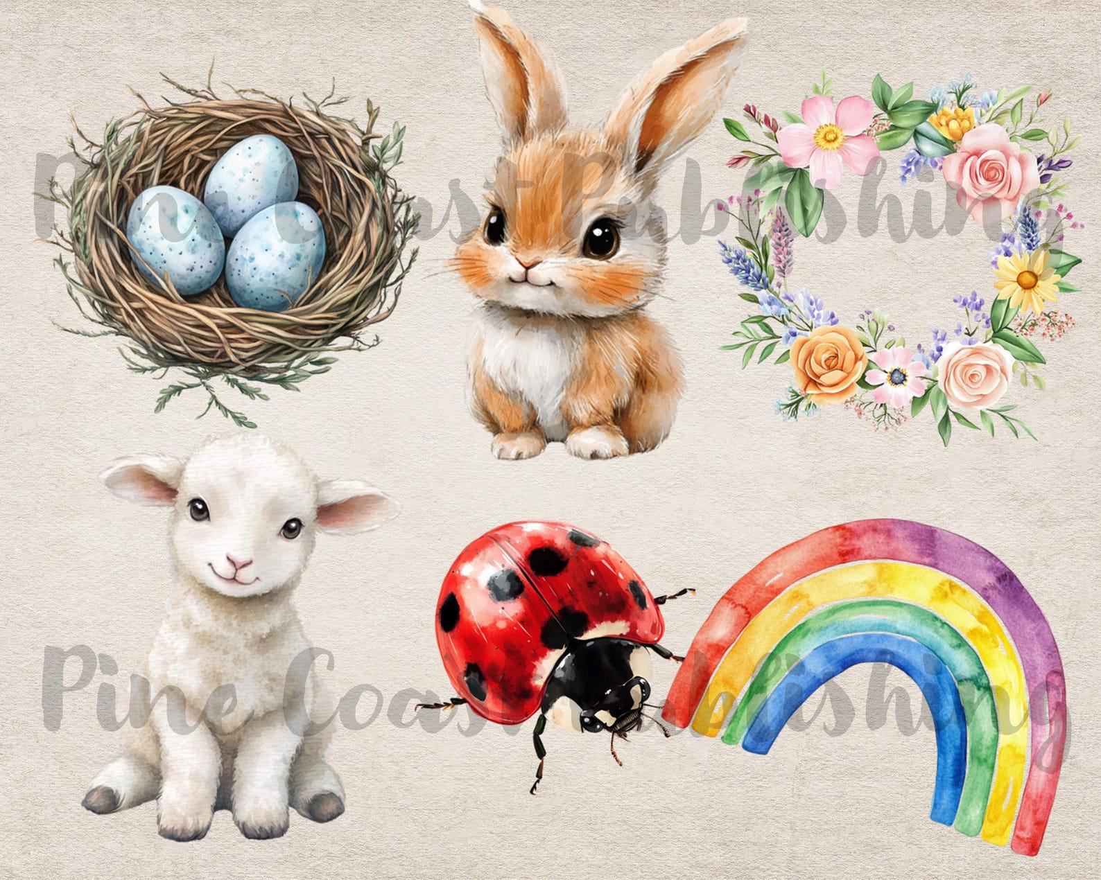 High Quality Watercolor Clipart - Spring - Etsy