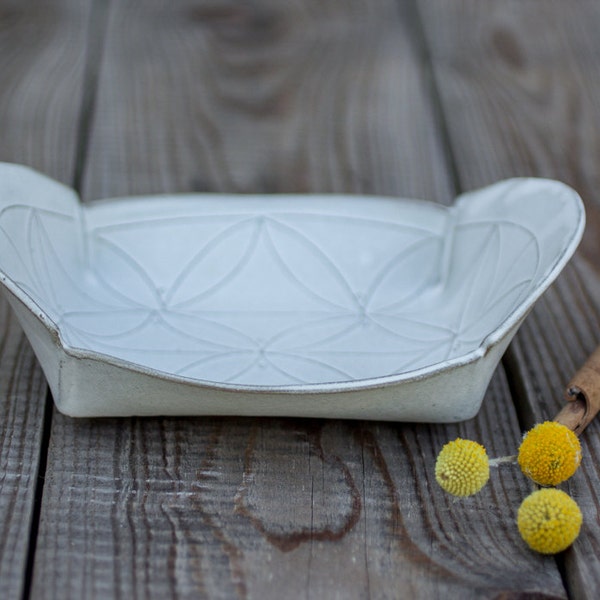 White Porcelain Tray - Etsy