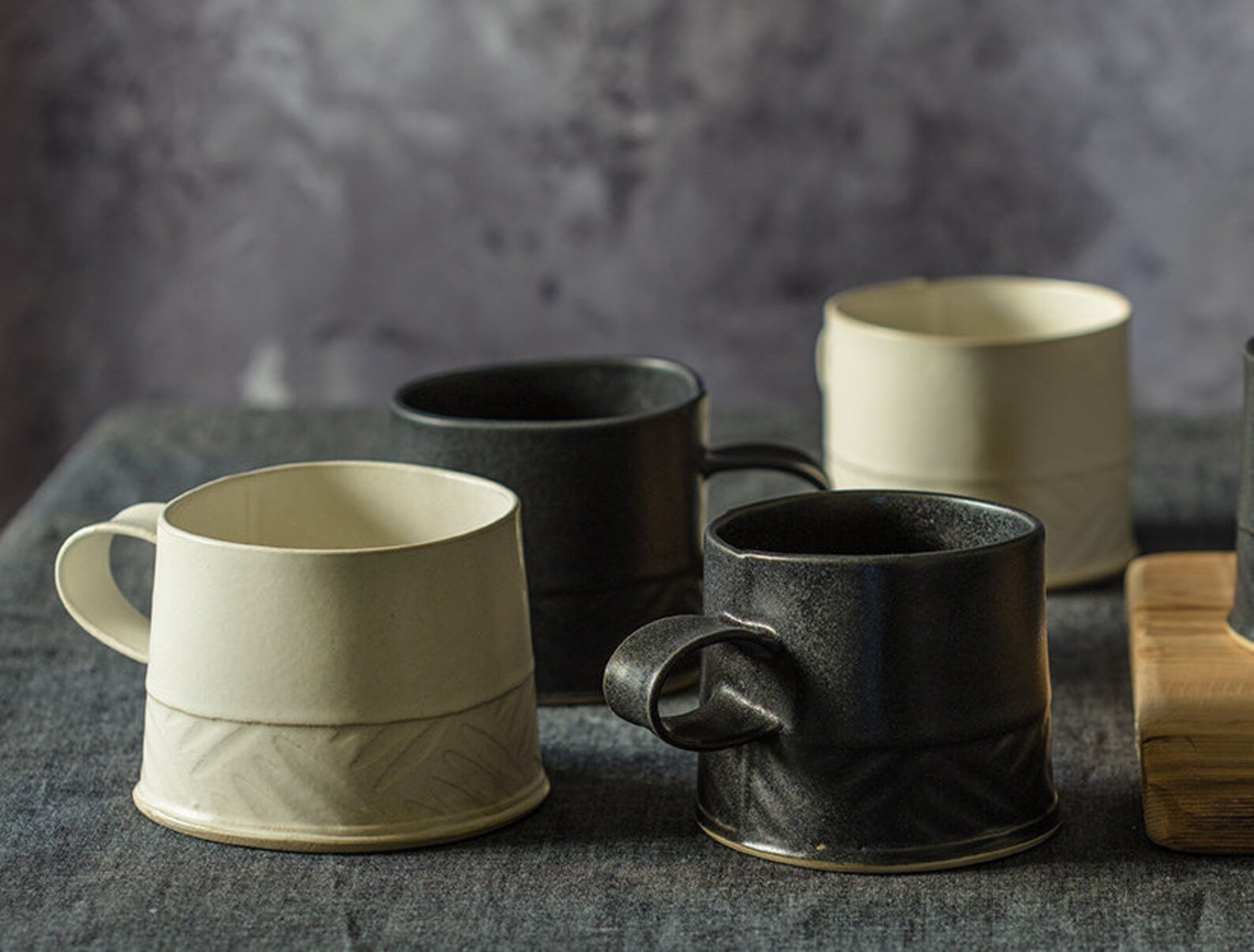 White Coffee Mug Large Ceramic Mug Modern Coffee Mug | Etsy