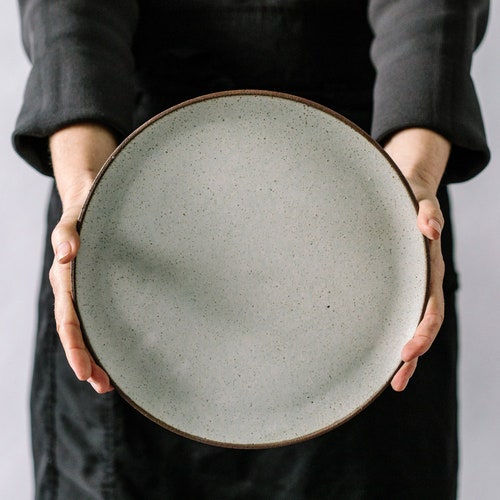 Off White Handmade Ceramic Dinnerware Set for One Large - Etsy