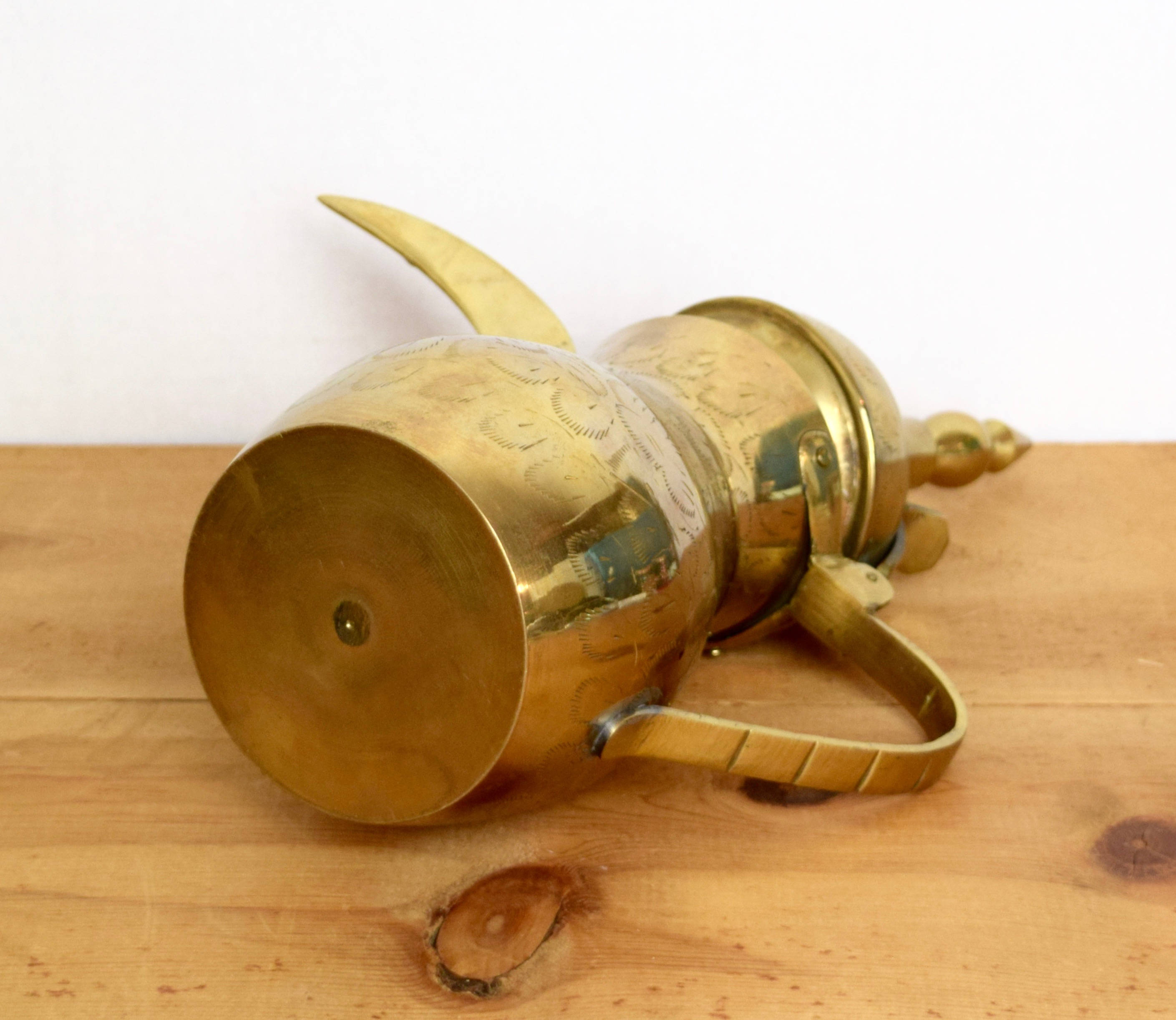 Vintage Dallah Arabic coffee pot...large brass Dallah...Arabic | Etsy