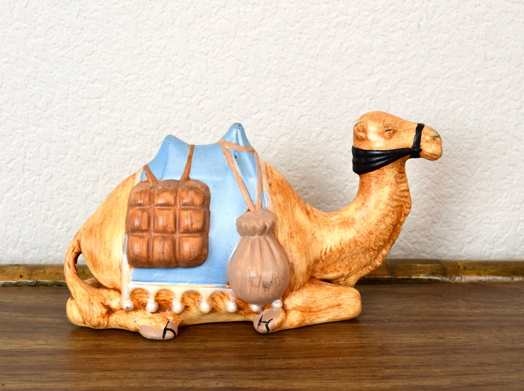 Vintage Ceramic Camel...art Pottery Camel...nativity Camel...hand ...