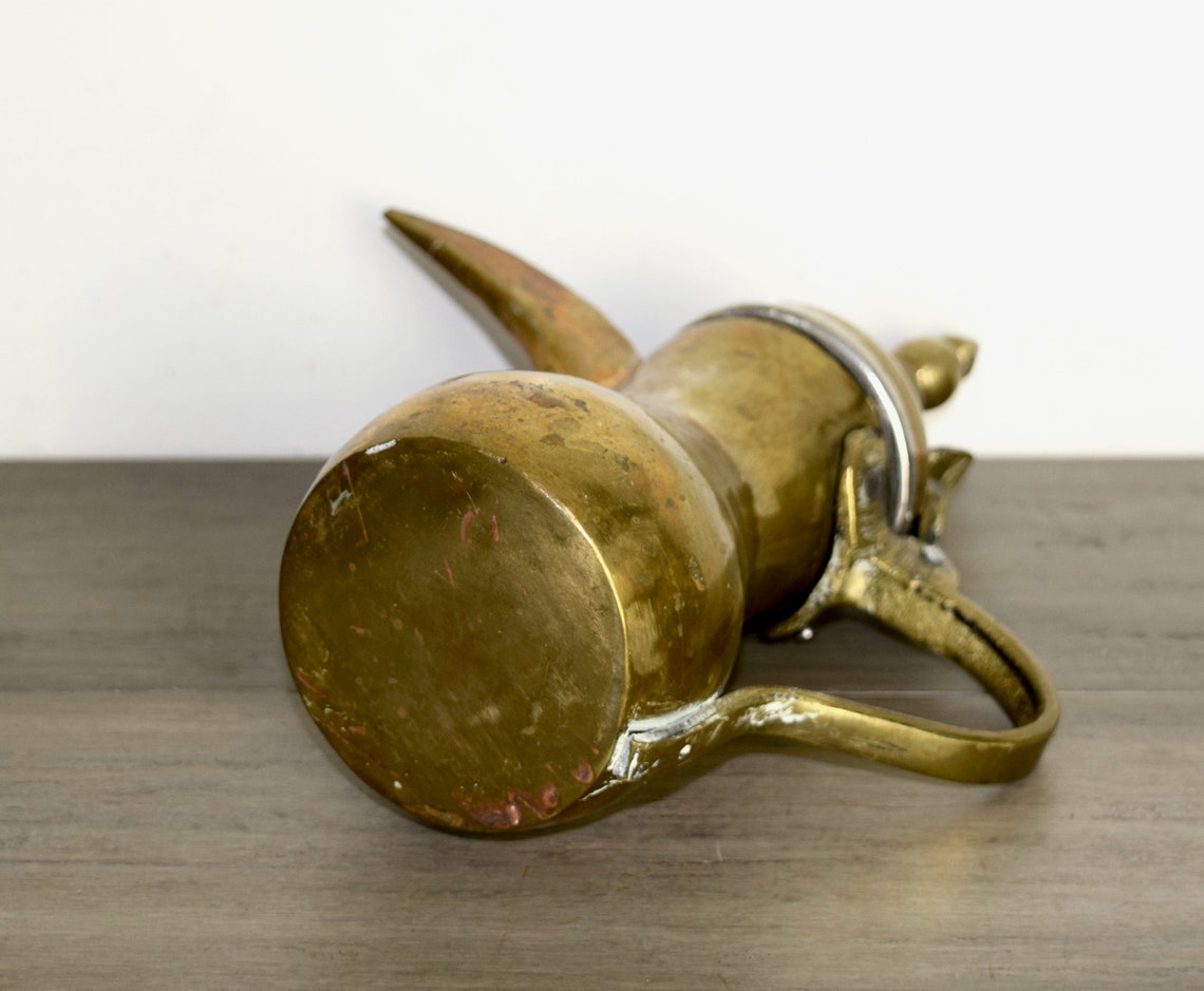 Vintage Brass Dallah...arabic Coffee Pot...signed Brass | Etsy