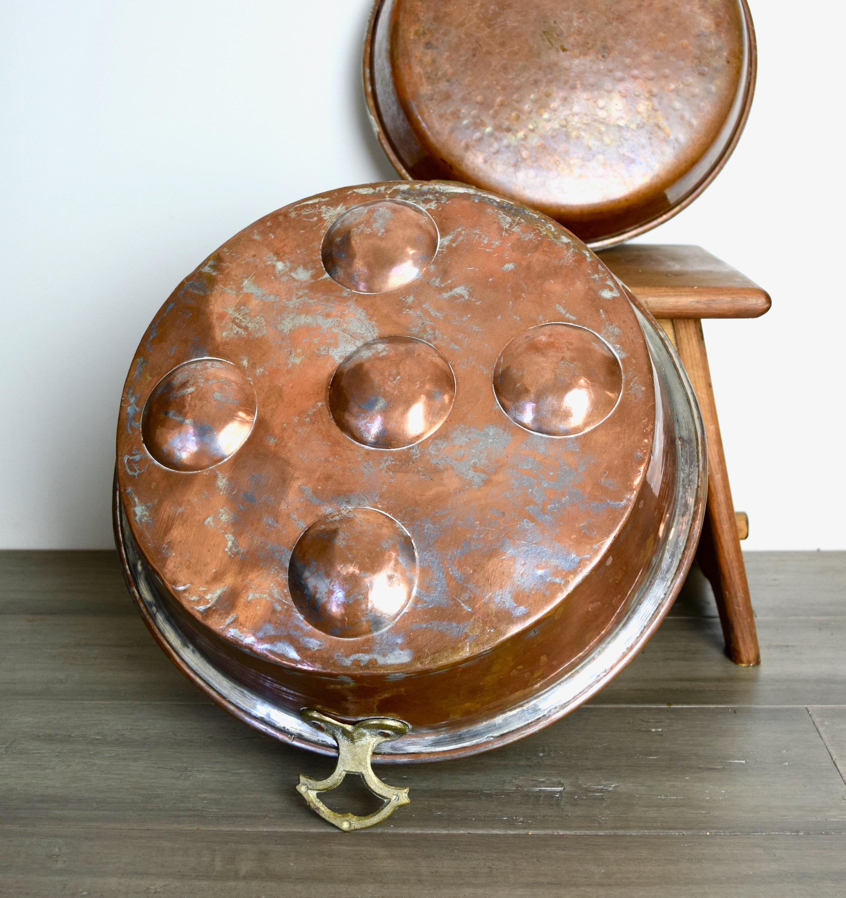 Vintage Copper Egg Poaching Pan...copper Egg Poacher...copper Egg Pan ...