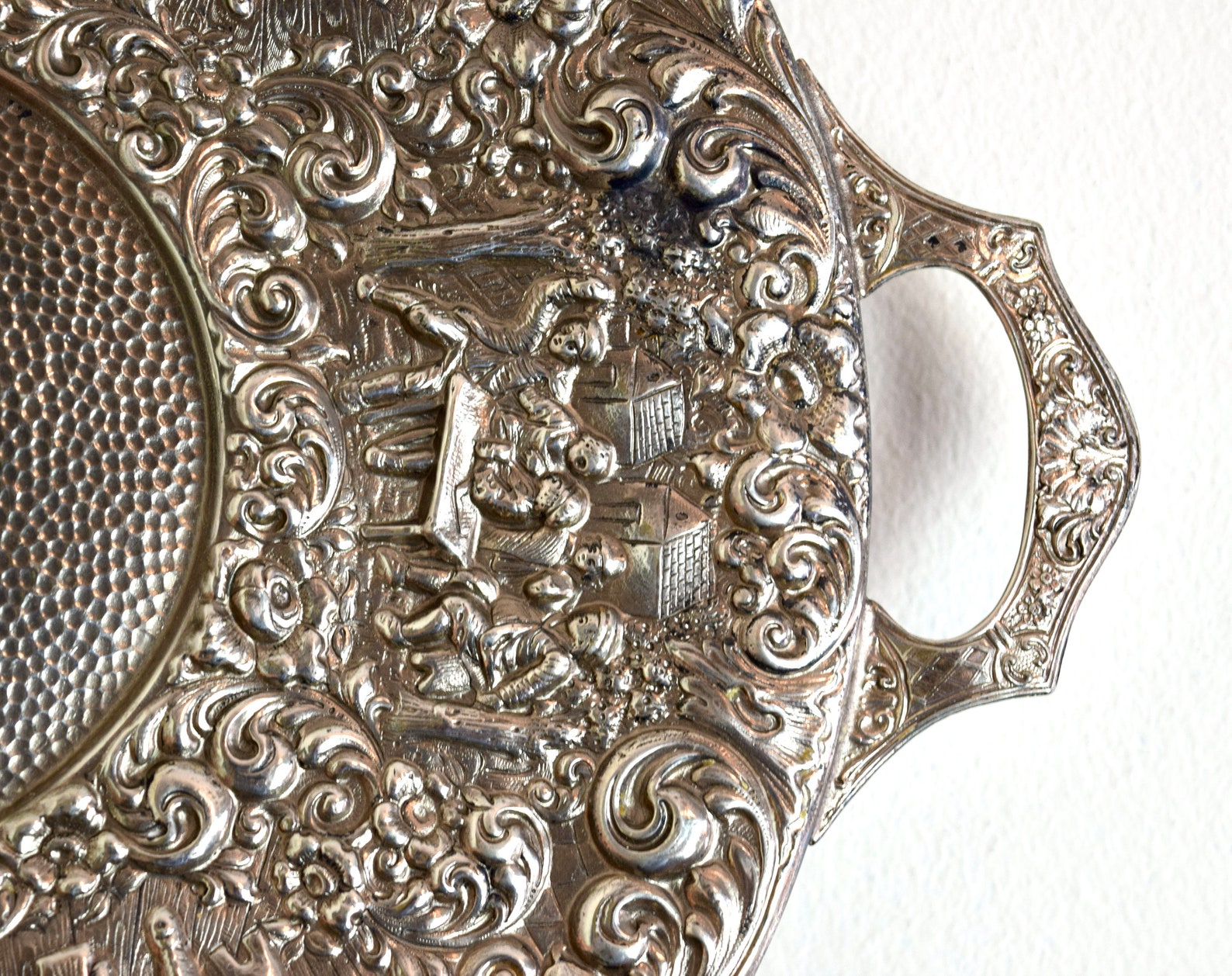 Antique Barbour Silver Plate Tray...repousse Tray...embossed - Etsy