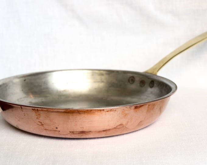Vintage German Copper Pan...wagner Copper Saute Pan...copper Skillet ...