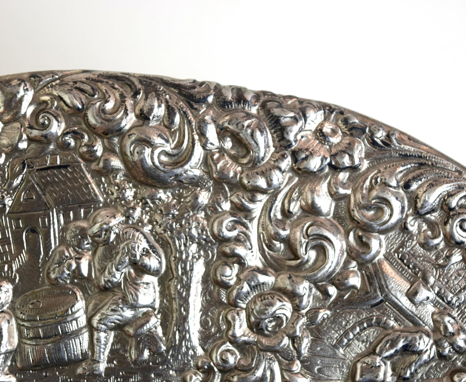 Antique Barbour Silver Plate Tray...repousse Tray...embossed - Etsy