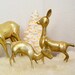 Vintage Brass Deer...pair of Mid Century Modern Brass Deer. - Etsy