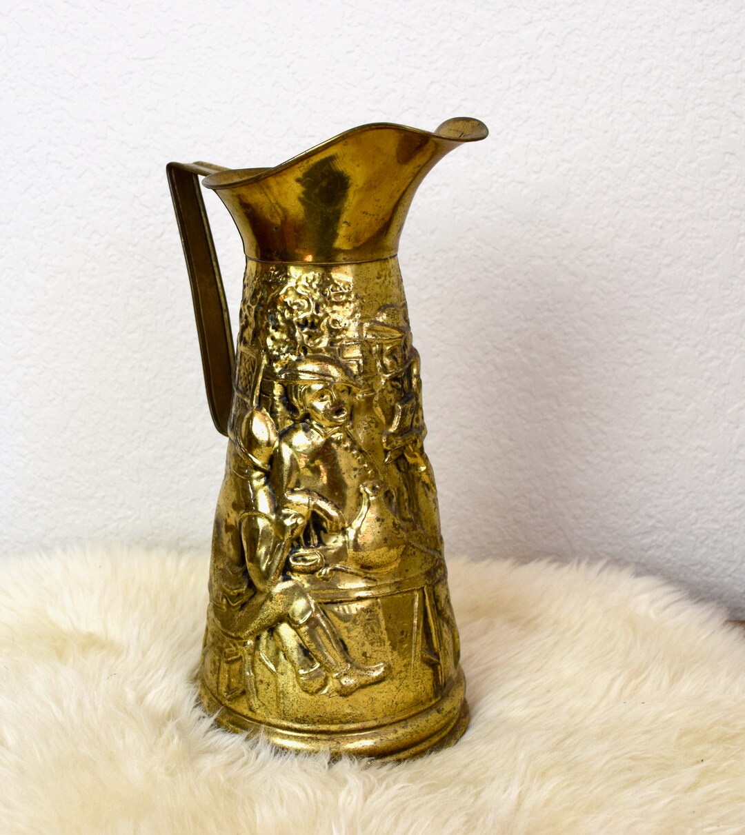 Vintage Peerage Brass Pitcher...english Brass Pitcher...made in England ...