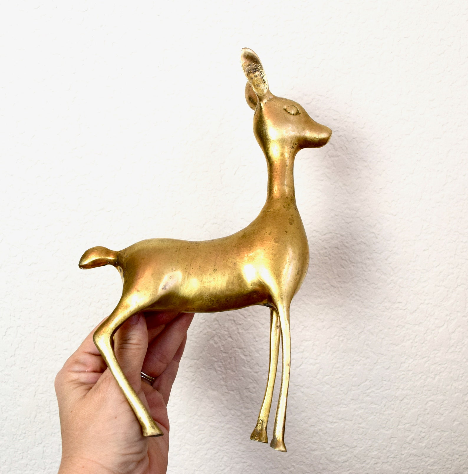 Vintage Brass Deer...pair of Mid Century Modern Brass Deer. - Etsy