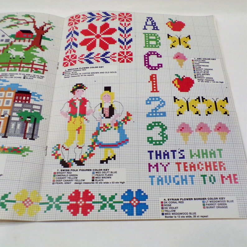 First Steps in Counted Cross Stitch Booklet Beginner's | Etsy