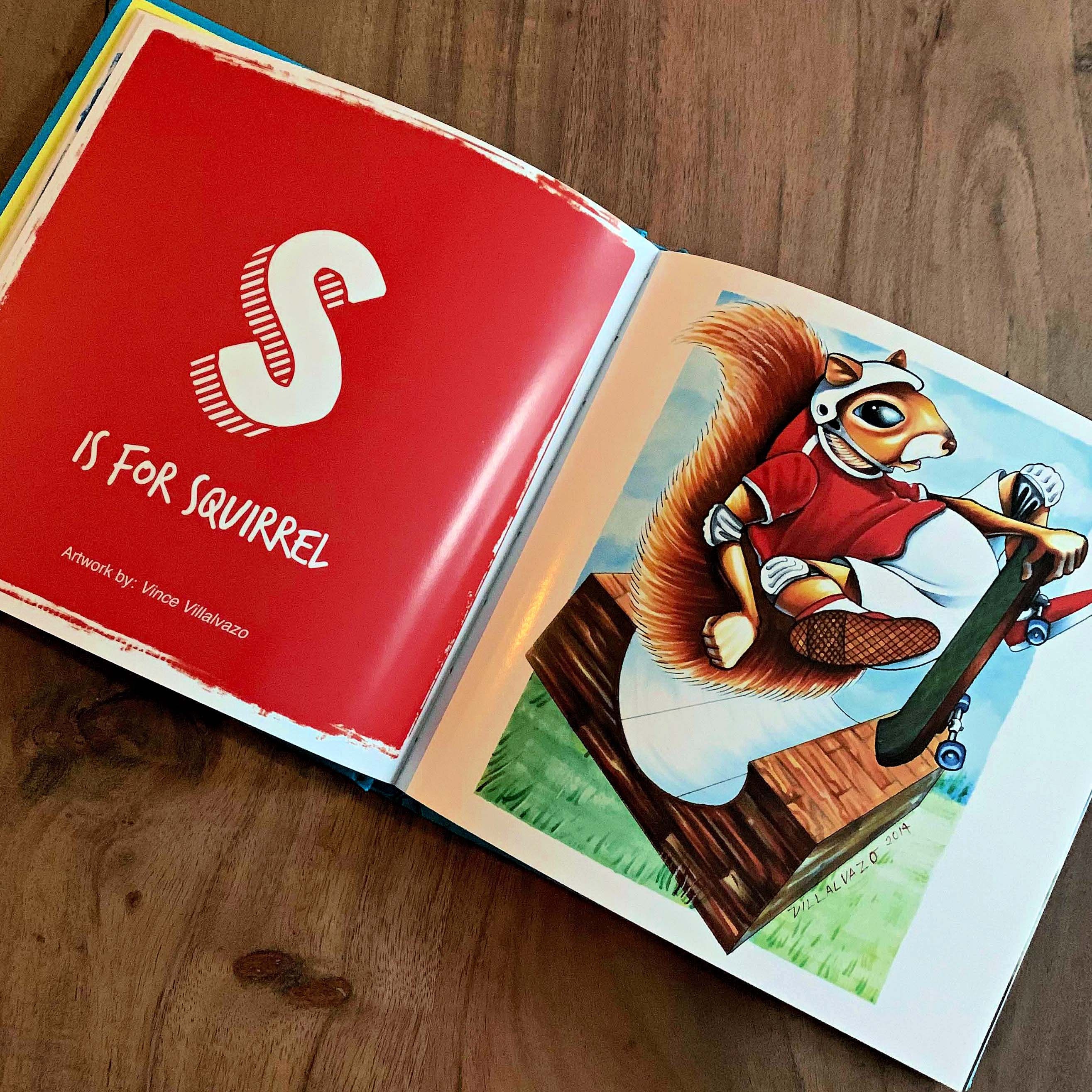 ABC Tattoo Artists Illustrate the Alphabet CHILDREN'S Kids Padded BOOK ...