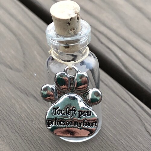 Angel Wing Glass Vial Keepsake for Lock of Hair Pet Fur - Etsy