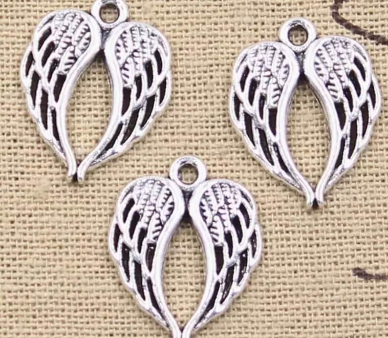 Angel Wing Glass Vial Keepsake for Lock of Hair Pet Fur - Etsy