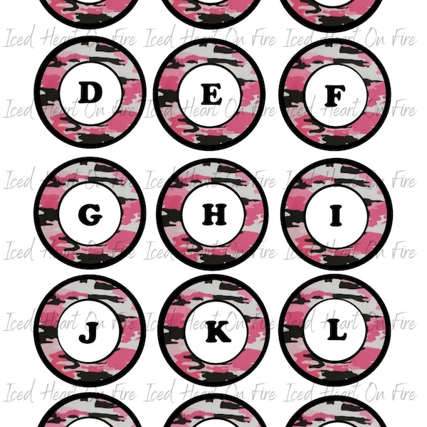 Alphabet Bottle Cap - Etsy